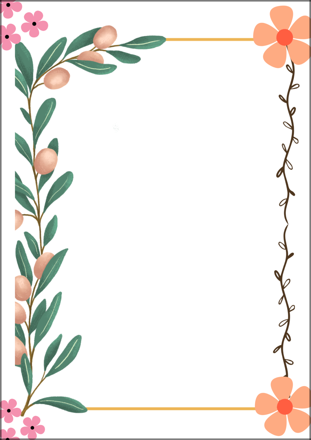 School Project Front Page Border Design For Project | My Project Design